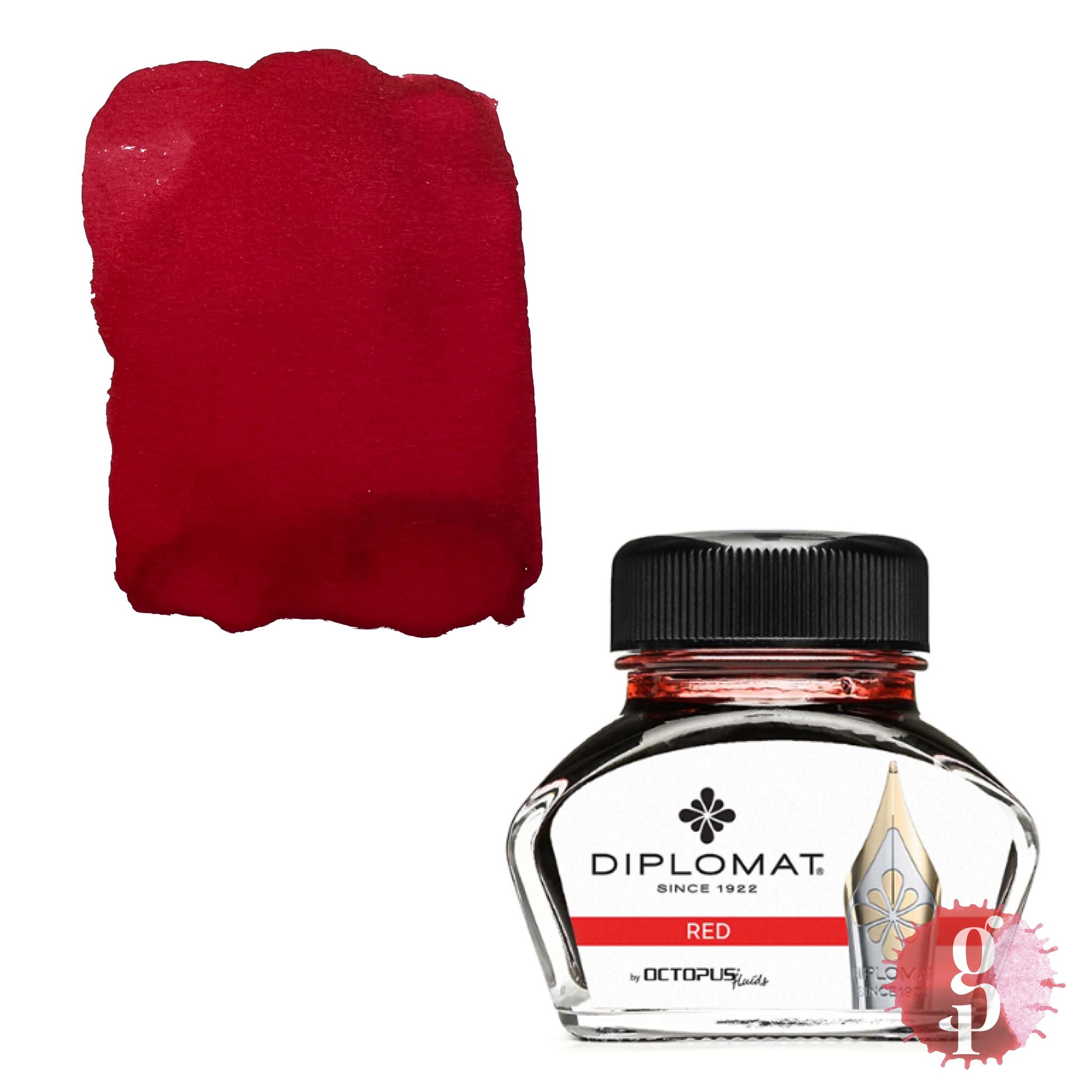 Diplomat Red - 30ml Bottled Ink – Gourmet Pens Shop